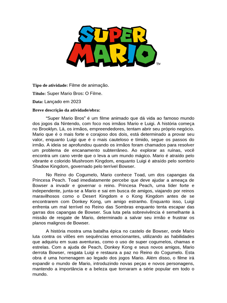 Super Mario Bros | PDF | Mario
