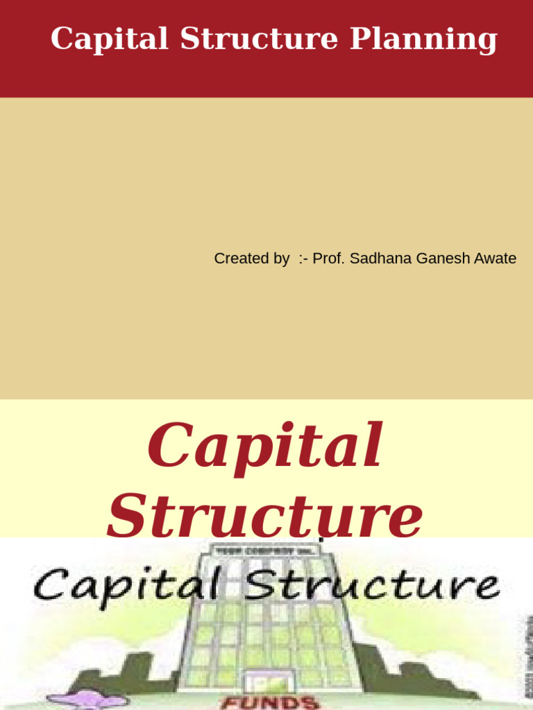 Capital Structure Planning | PDF | Capital Structure | Cost Of Capital