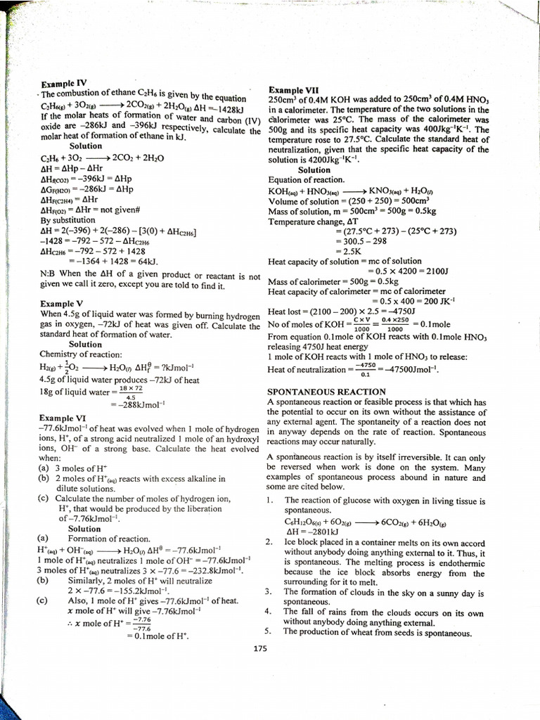 Chemical Reaction - 20241112 | PDF