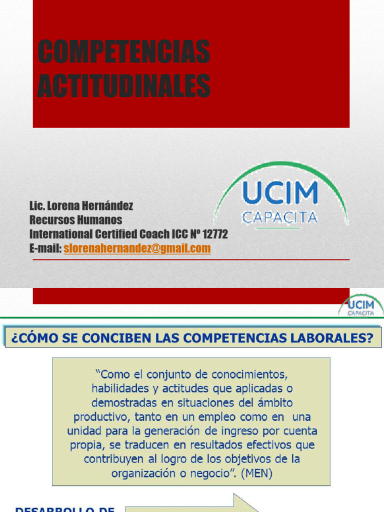 Competencias Actitudinales Encuentro 3 | PDF