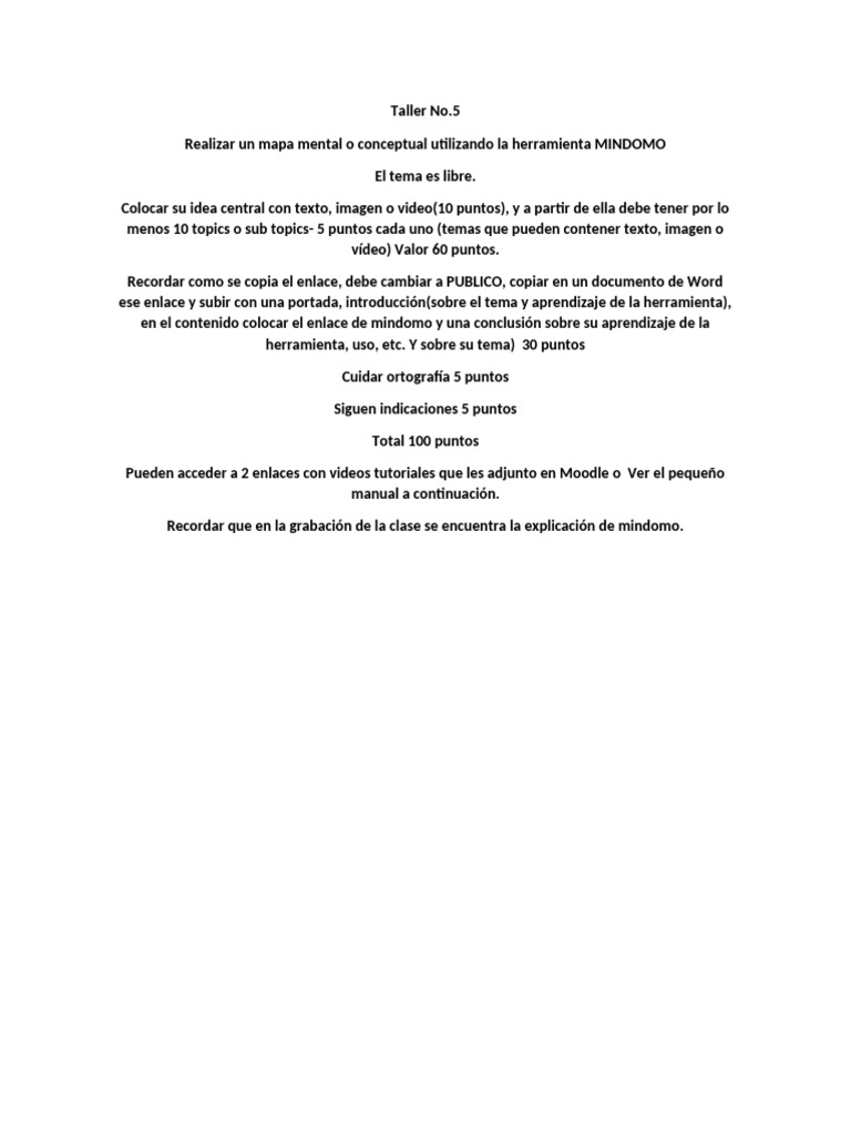 Crear Mapas Mentales con Mindomo | PDF