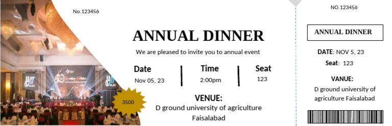 Annual Dinner Invitation - Nov 5, 2023 | PDF