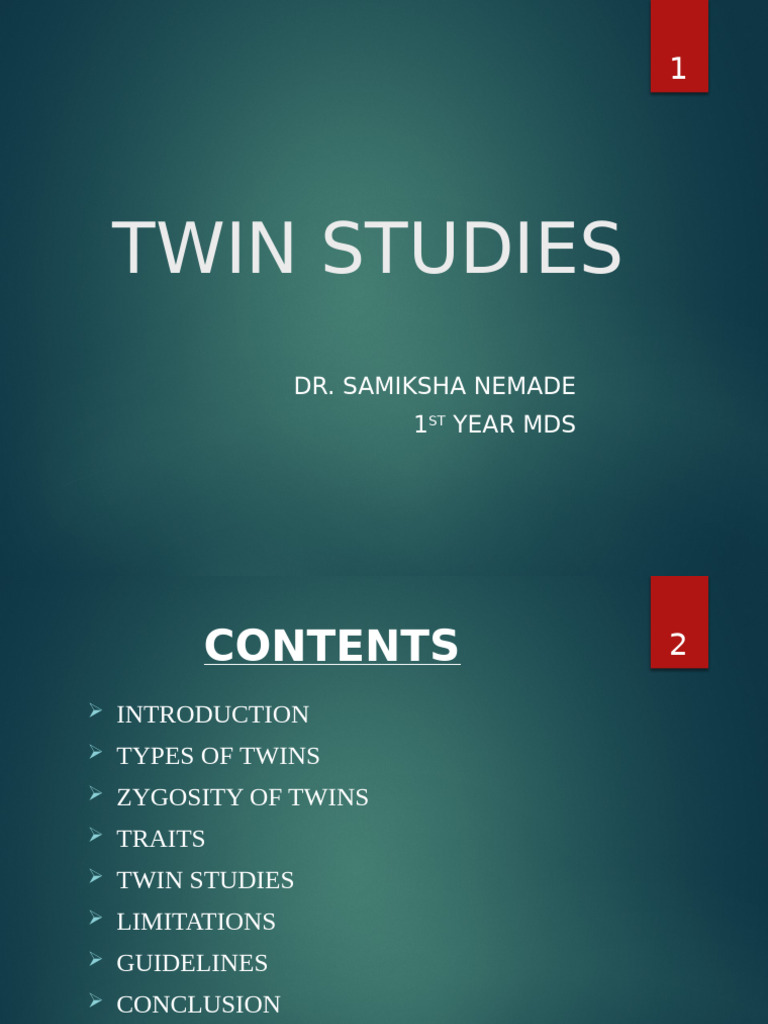 Twin Studies | PDF | Twin | Heritability