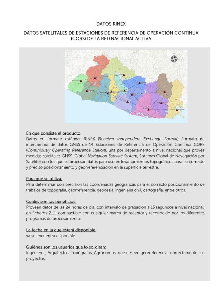 Ficha Estaciones CORS | PDF