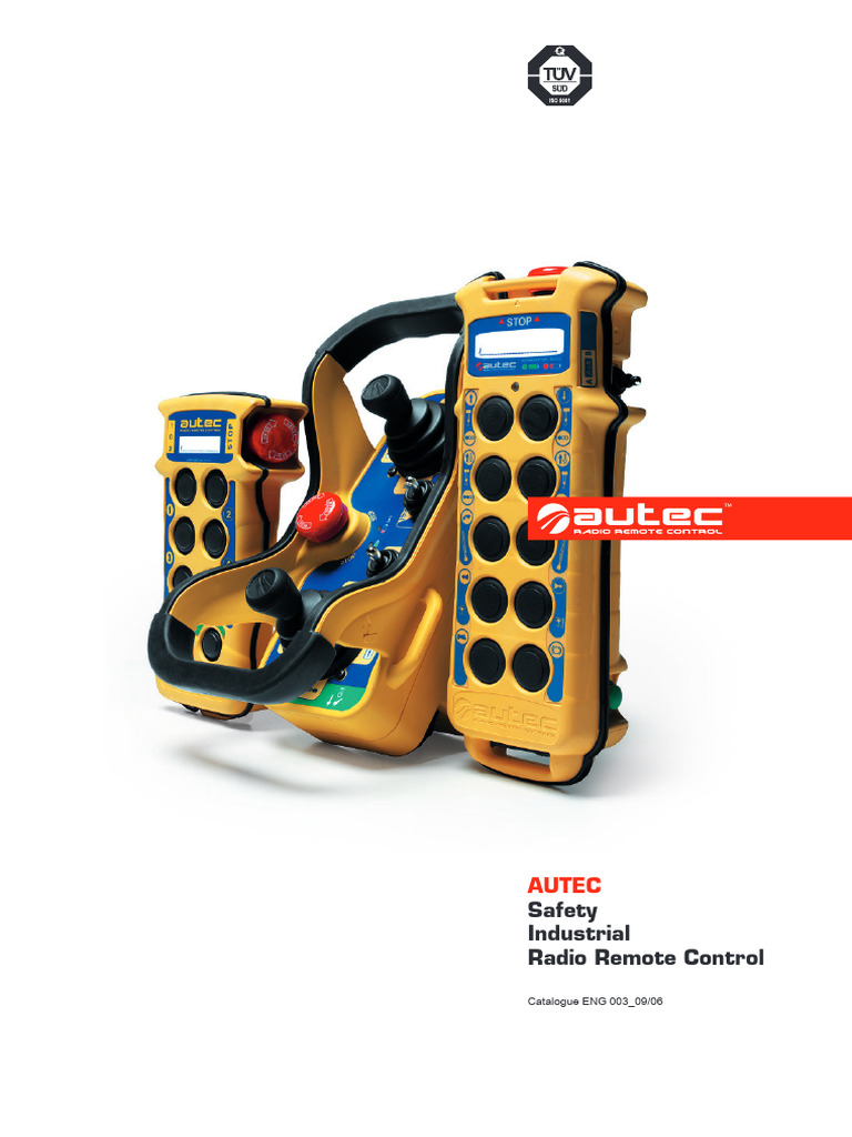 Autec: Safety Industrial Radio Remote Control | PDF | Power Supply ...