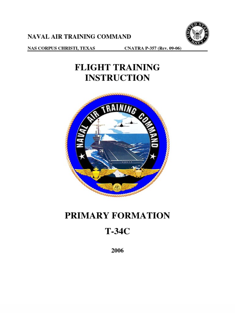 Flight Training Instruction Primary Formation T-34c | PDF | Instrument ...