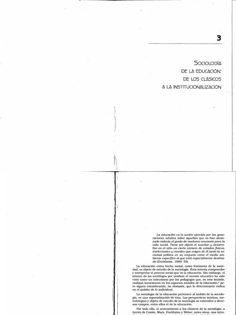 Fidel Molina Luque - Capitulo Del I Al IV - Sociologia de La Educacion ...