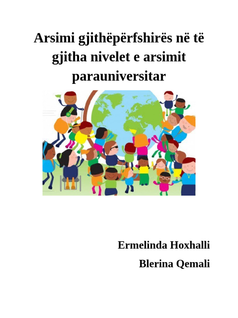 Përmbledhje - Arsimi Gjithëpërfshirës Në Të Gjitha Nivelet e Arsimit ...
