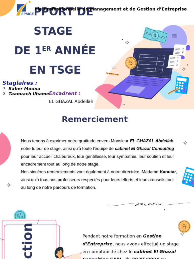 Rapport de Stage Final | PDF | Banques | Comptabilité
