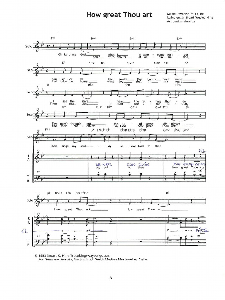 Partitura Cuan Grande Es El | PDF