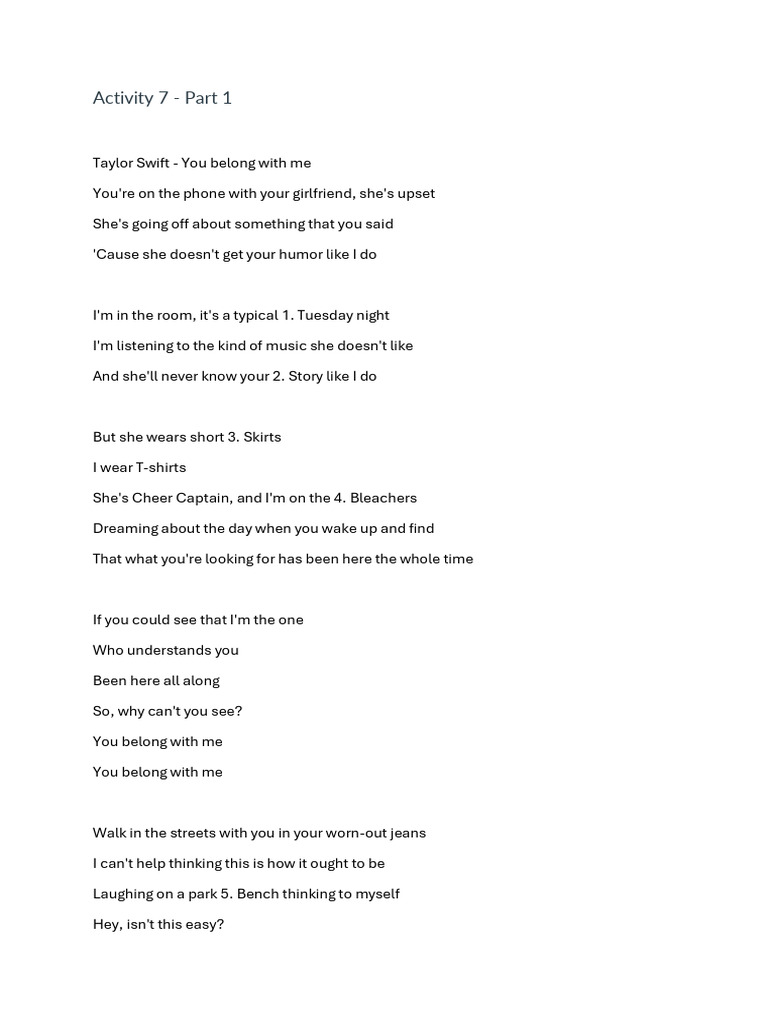 Activity 7 - Part 1 | PDF | Mystery, Thriller & Crime Fiction | Poetry