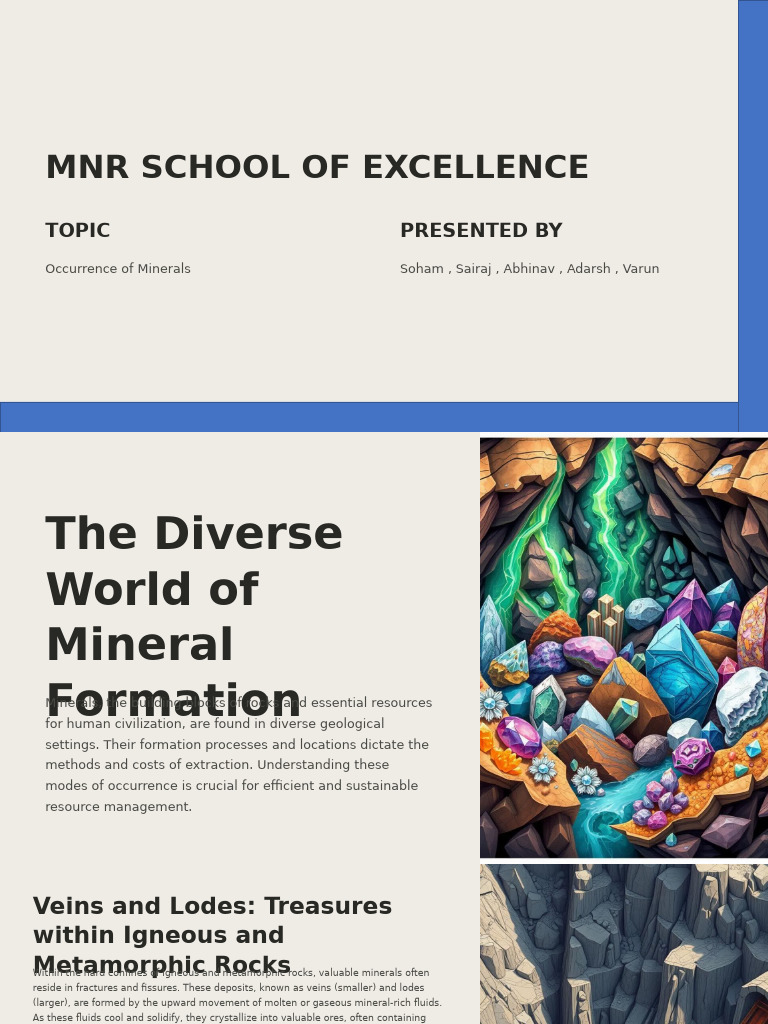 MNR School of Excellence | PDF | Rock (Geology) | Sedimentary Rock