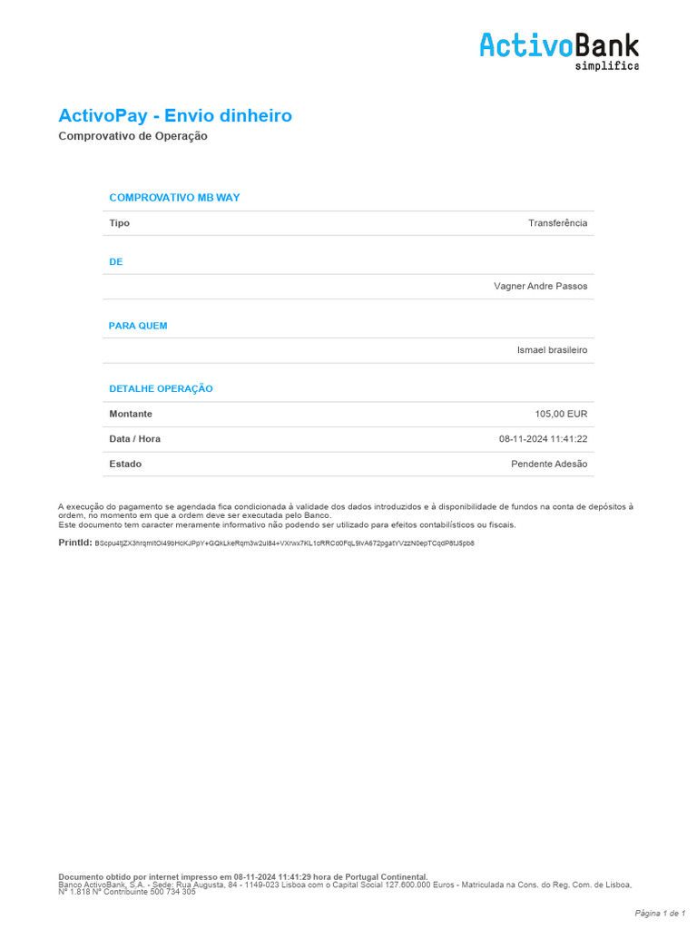 Comprovativo 31 | PDF