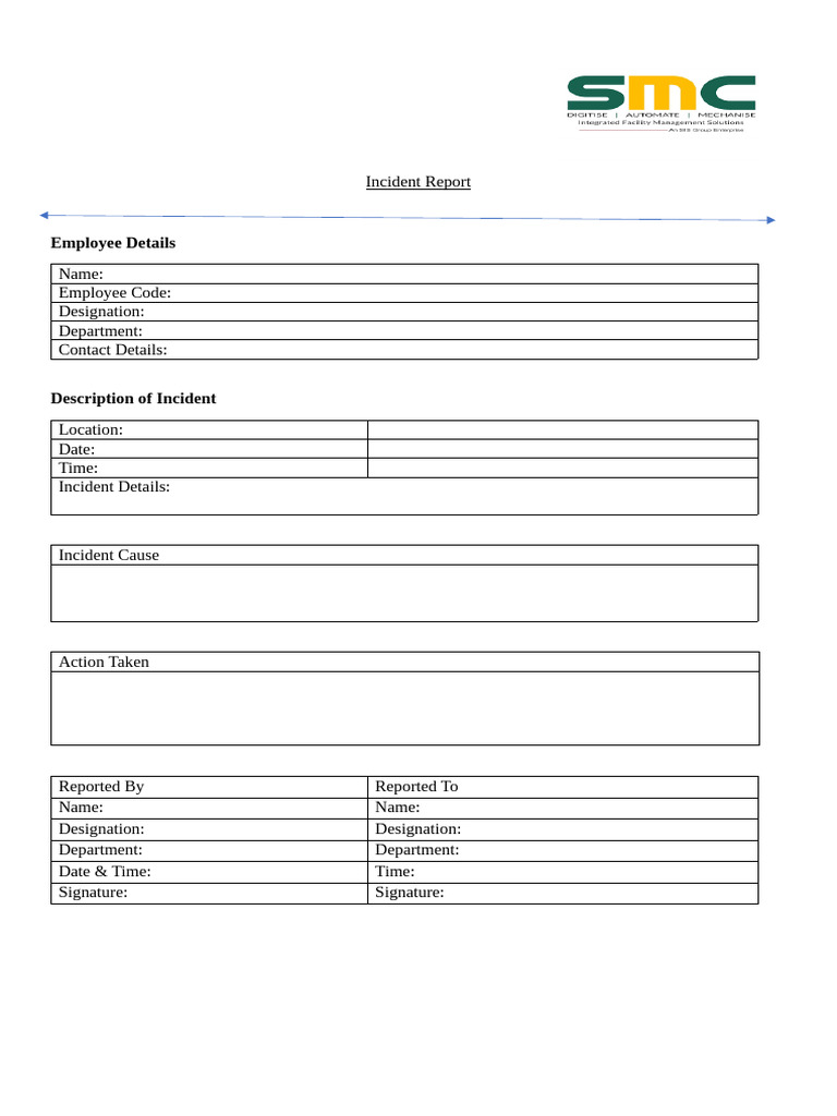 Incident Report Format | PDF