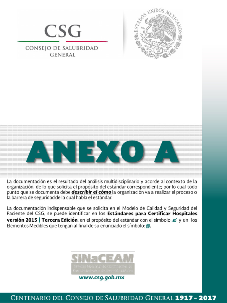 Anexo A Hospital | PDF