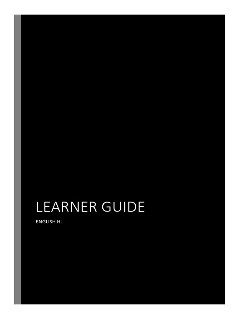 Ssip Learner Guide Final | PDF | Essays | Experience