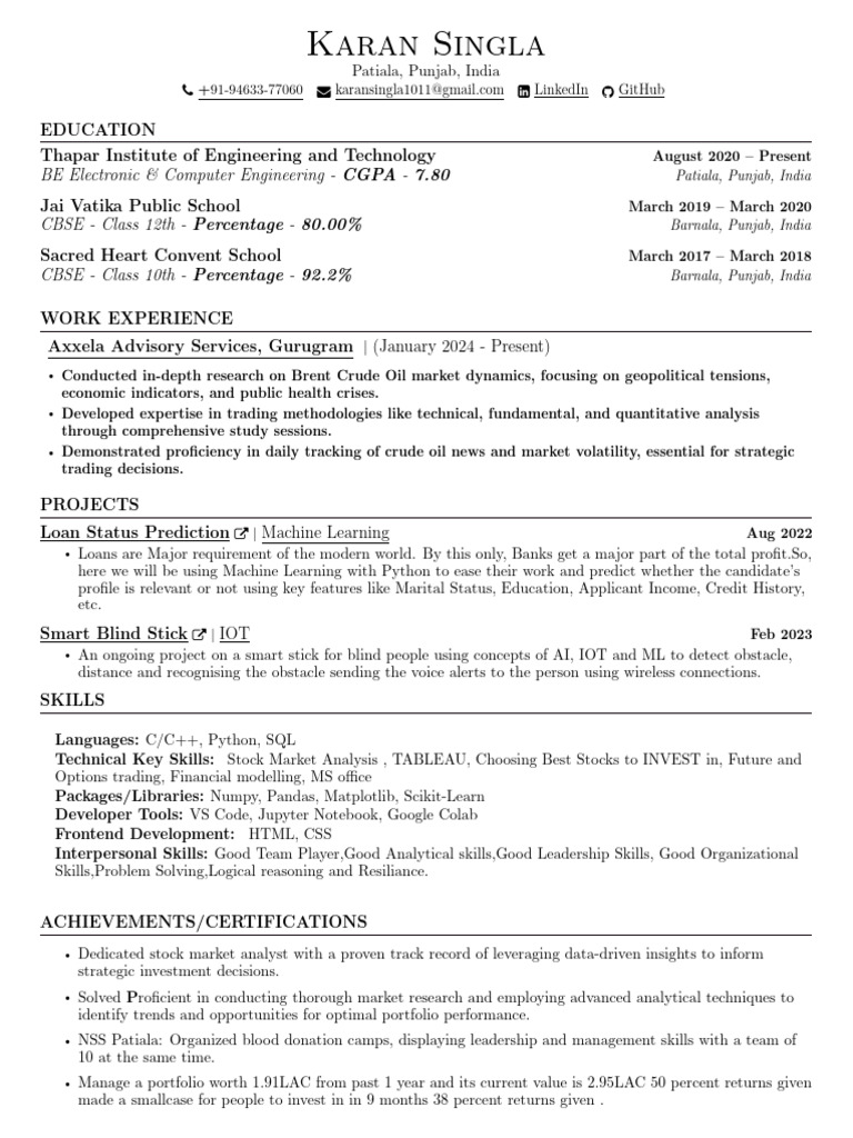Karan Final Resume | PDF