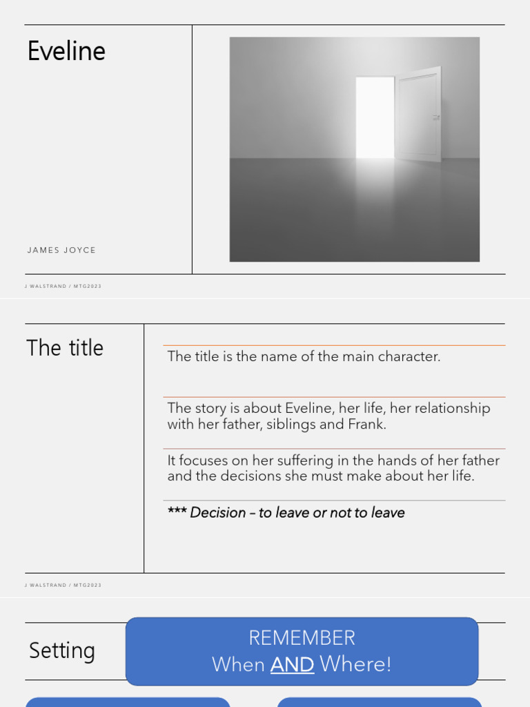 Eveline Analysis | PDF | Narration