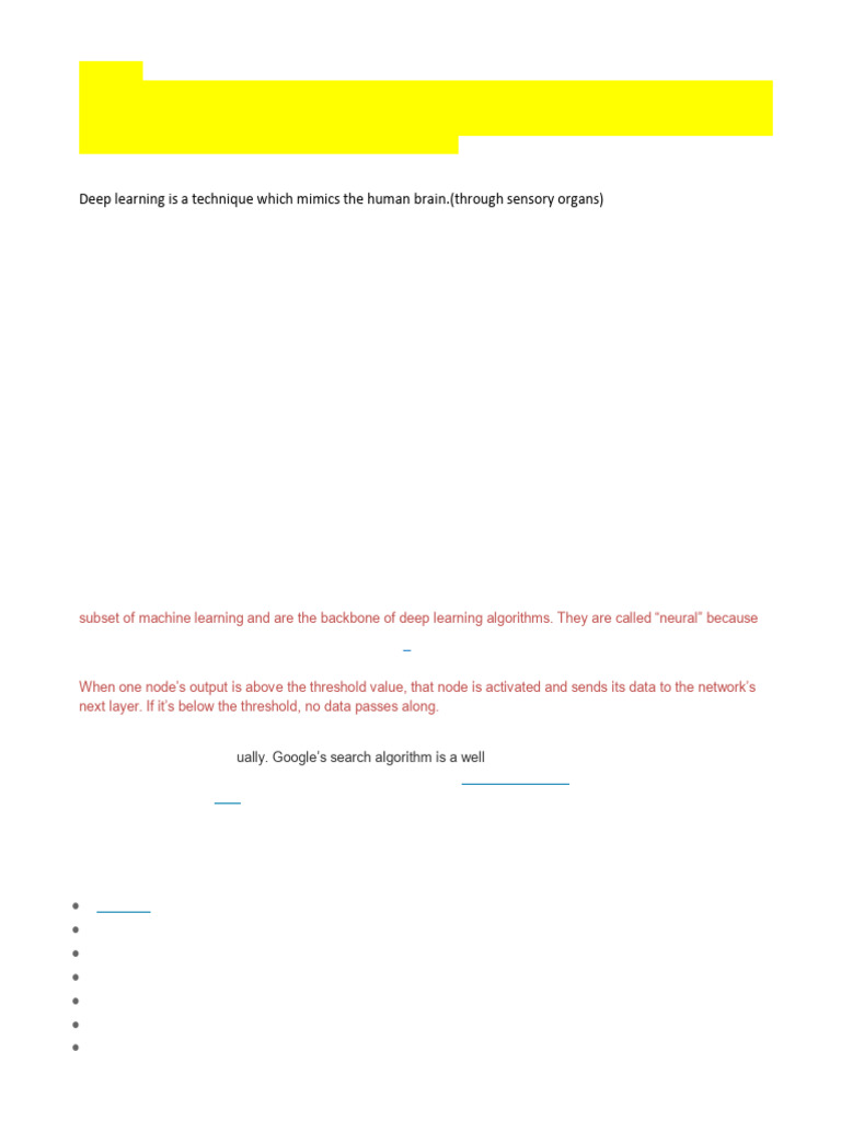 UNIT-IV | PDF | Artificial Neural Network | Deep Learning