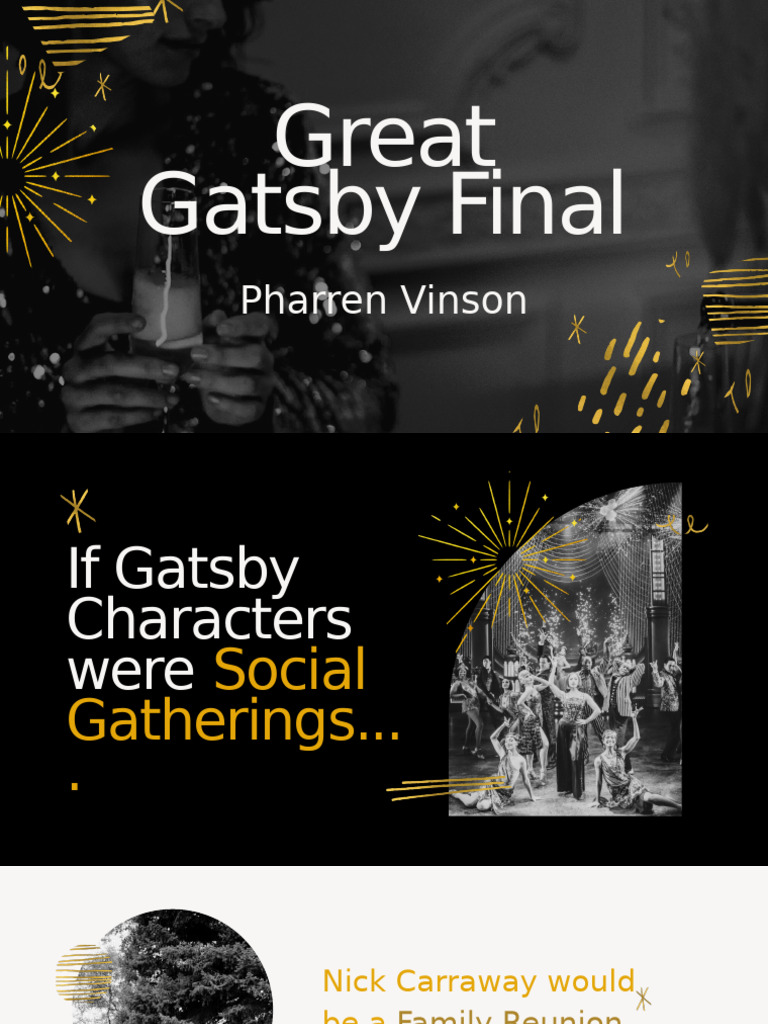 Great Gatsby Final Project PV | PDF | The Great Gatsby