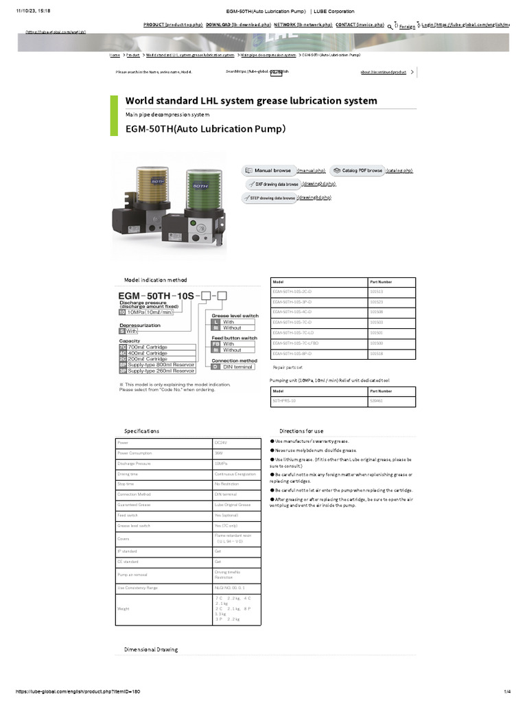 Egm-50th (Auto Lubrication Pump Lube Corporation | PDF | Oils | Lubrication