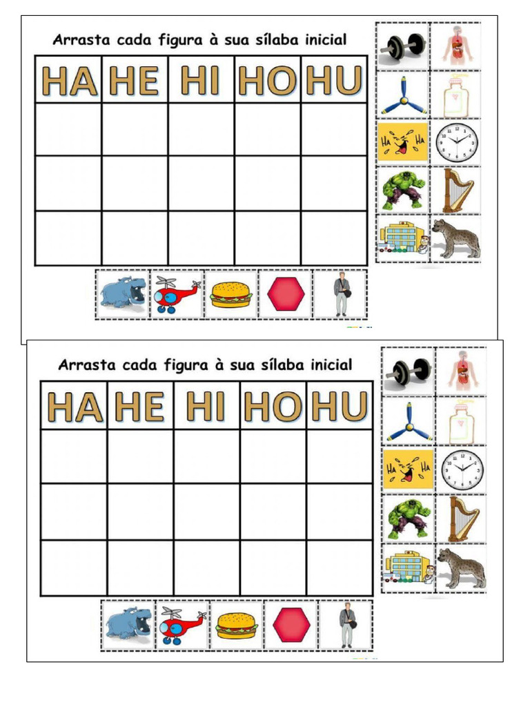 Atividade de Recorte Do H | PDF