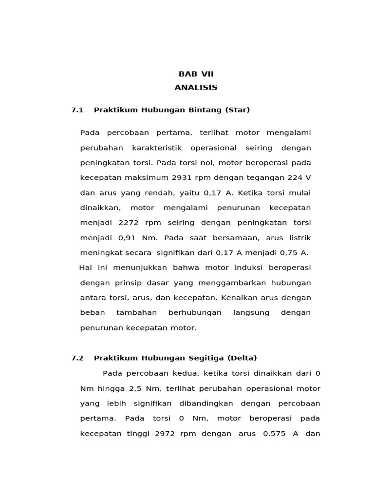 Data Hasil Motor Induksi Revisi | PDF | Sains & Matematika