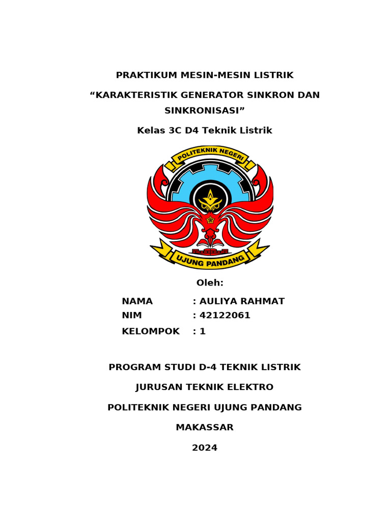 Karakteristik Generator Sinkron | PDF | Sains & Matematika