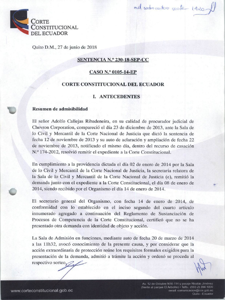 SENTENCIA | PDF | Sentencia (ley) | Judicaturas