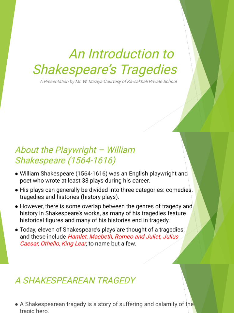 An Introduction To Shakespeare's Tragedies | PDF