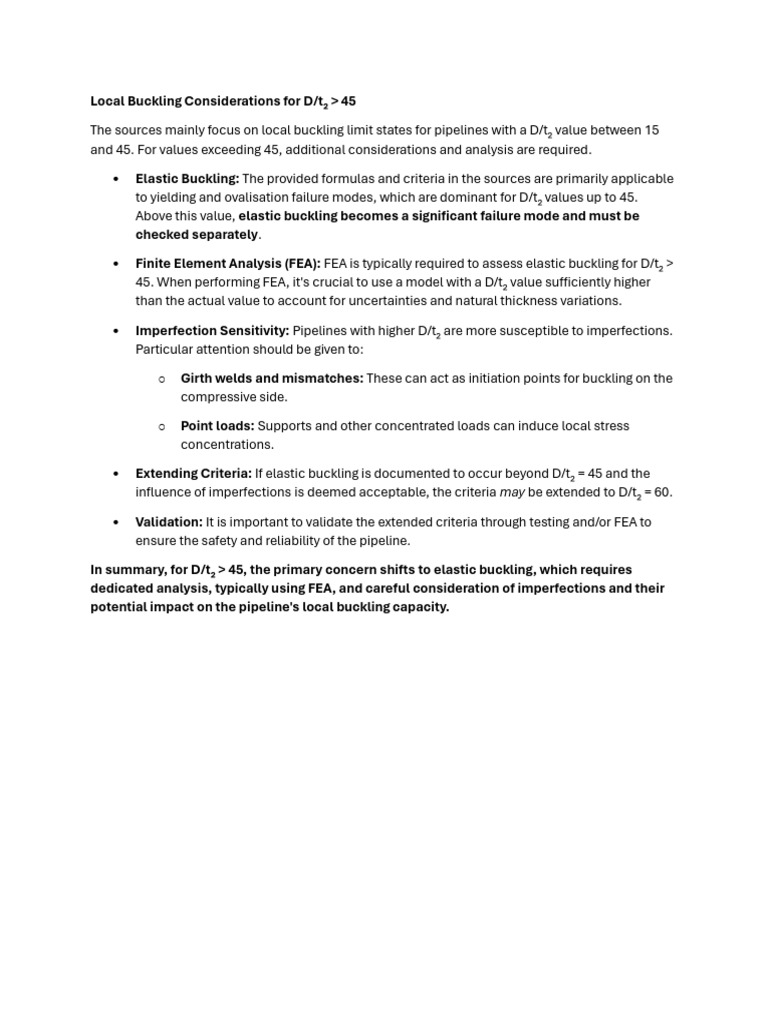 Local Buckling Considerations For D | PDF