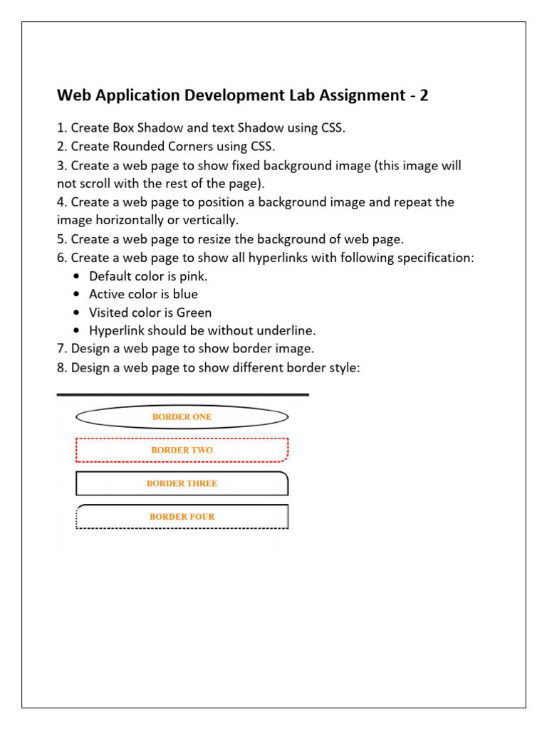 Web Application Development Laboratory Assignment - 2 | PDF