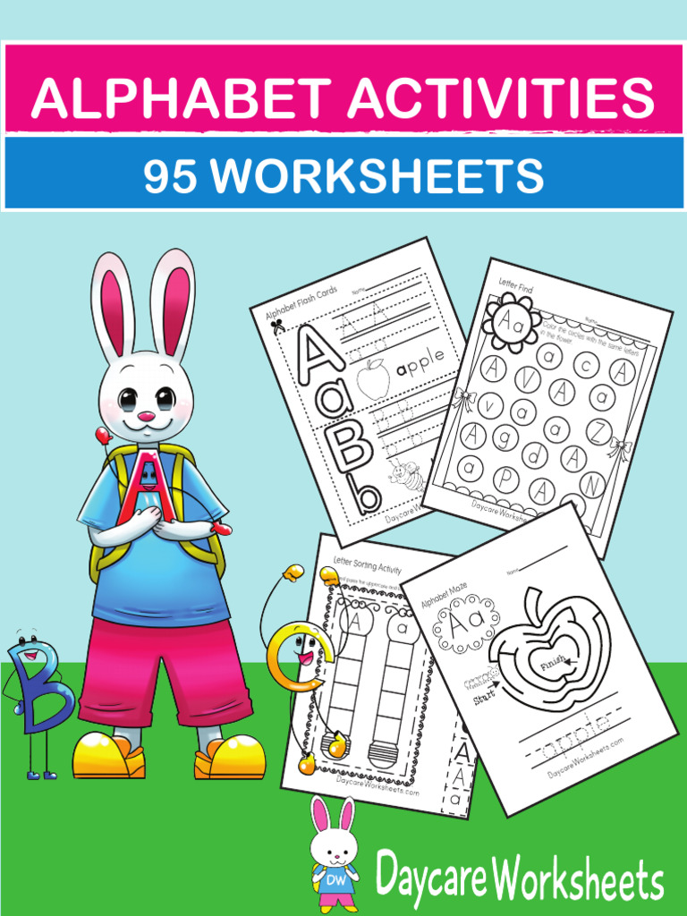 Premium Alphabet Activity Worksheets | PDF | Letter Case | Typography