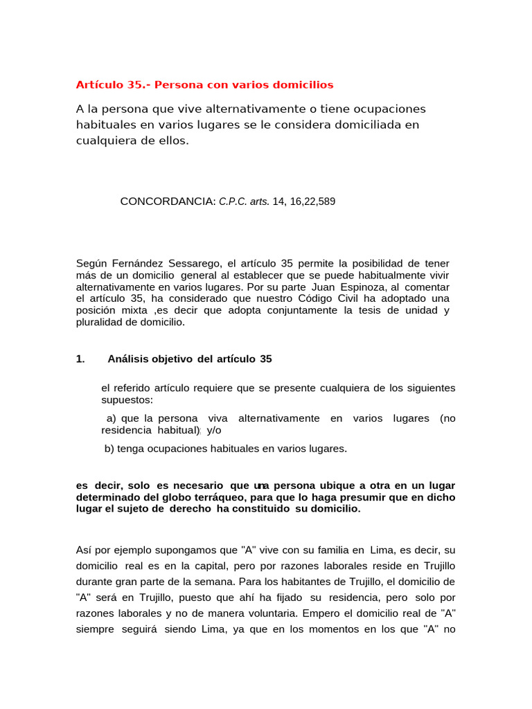 Artículo 35 y 36 Listo | PDF | Domicilio (Ley) | Gobierno