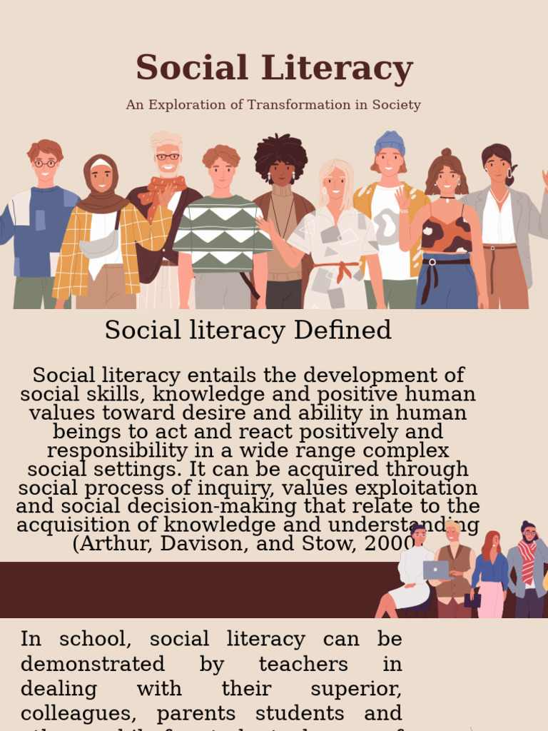 Understanding Social Literacy Skills | PDF | Social Skills | Conflict ...