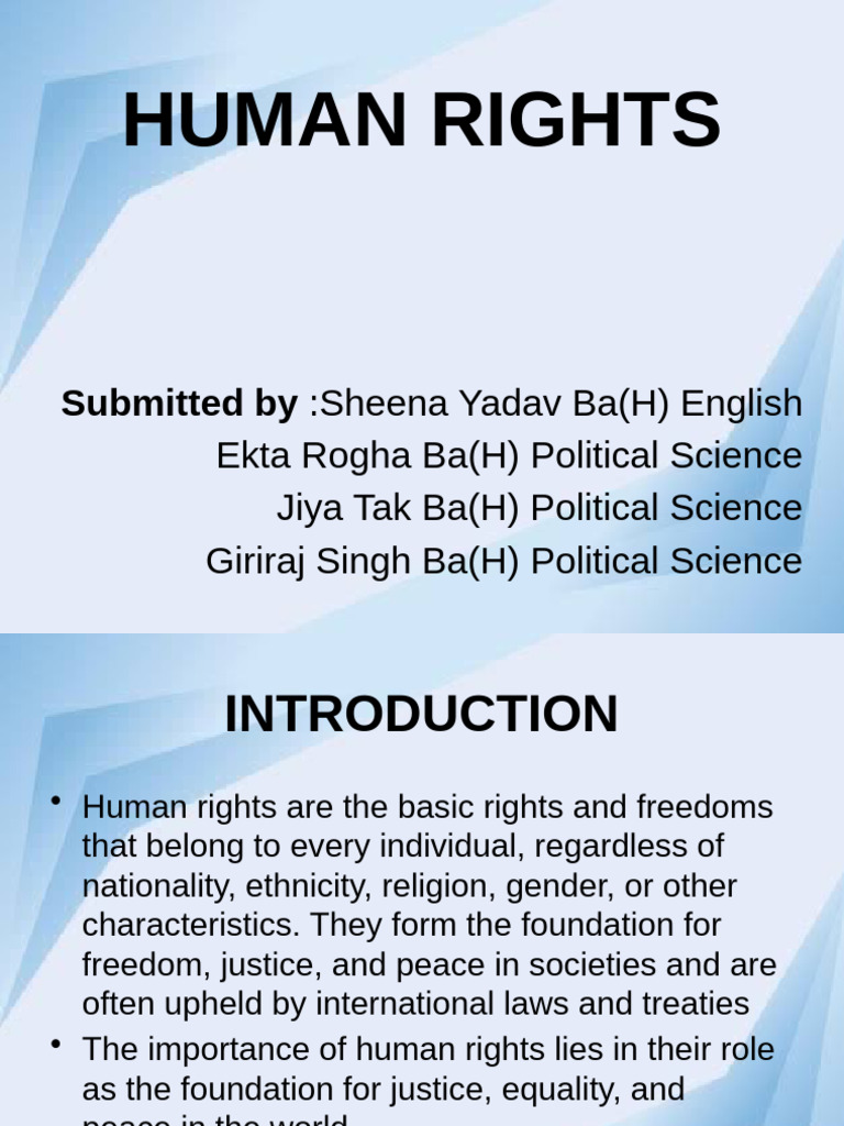 Bs Presentation | PDF | Human Rights | Discrimination