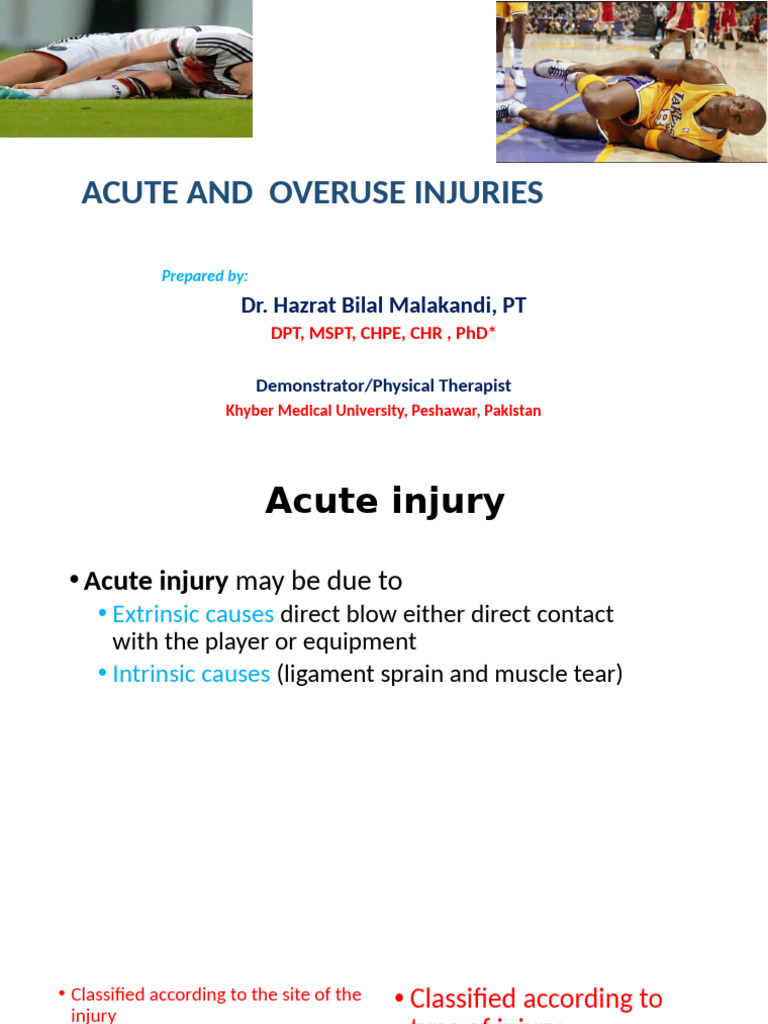 Acute and Overuse Injuries Unlock | PDF | Tendon | Knee