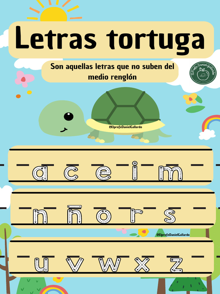 Letras de Tortuga, Jirafa y Chango | PDF | Artes del Lenguaje y ...