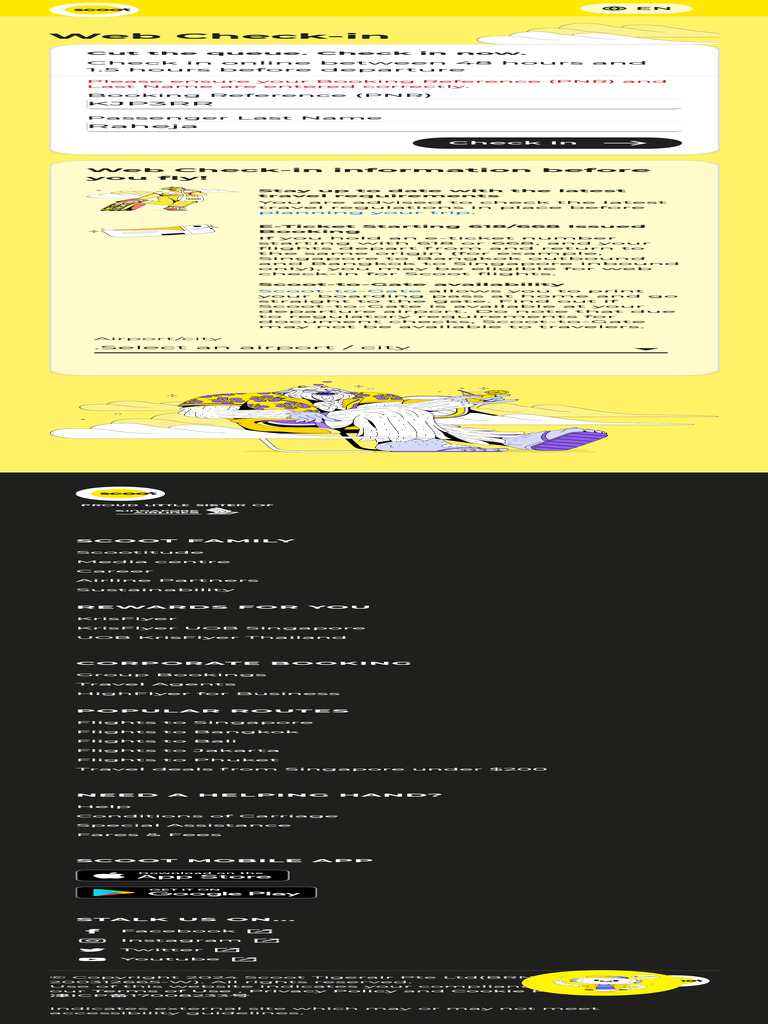 Check-In Scoot | PDF | Civil Aviation | Airlines