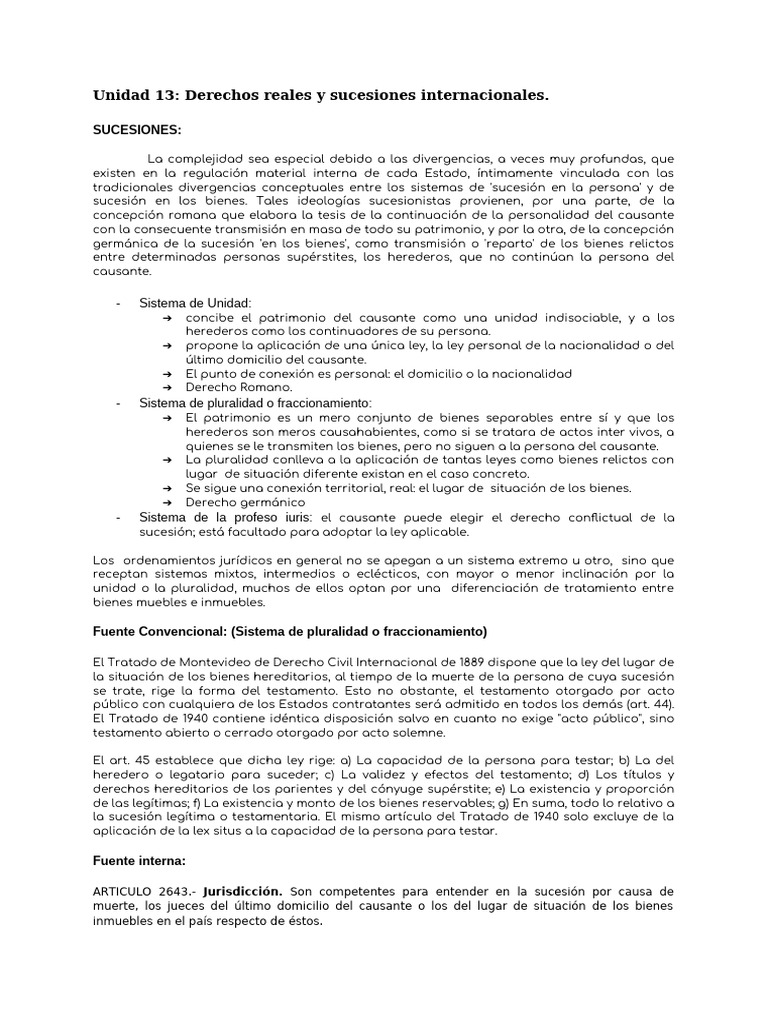Unidad 13 Derecho Internacional Privado | PDF | Propiedad | Propiedad intelectual