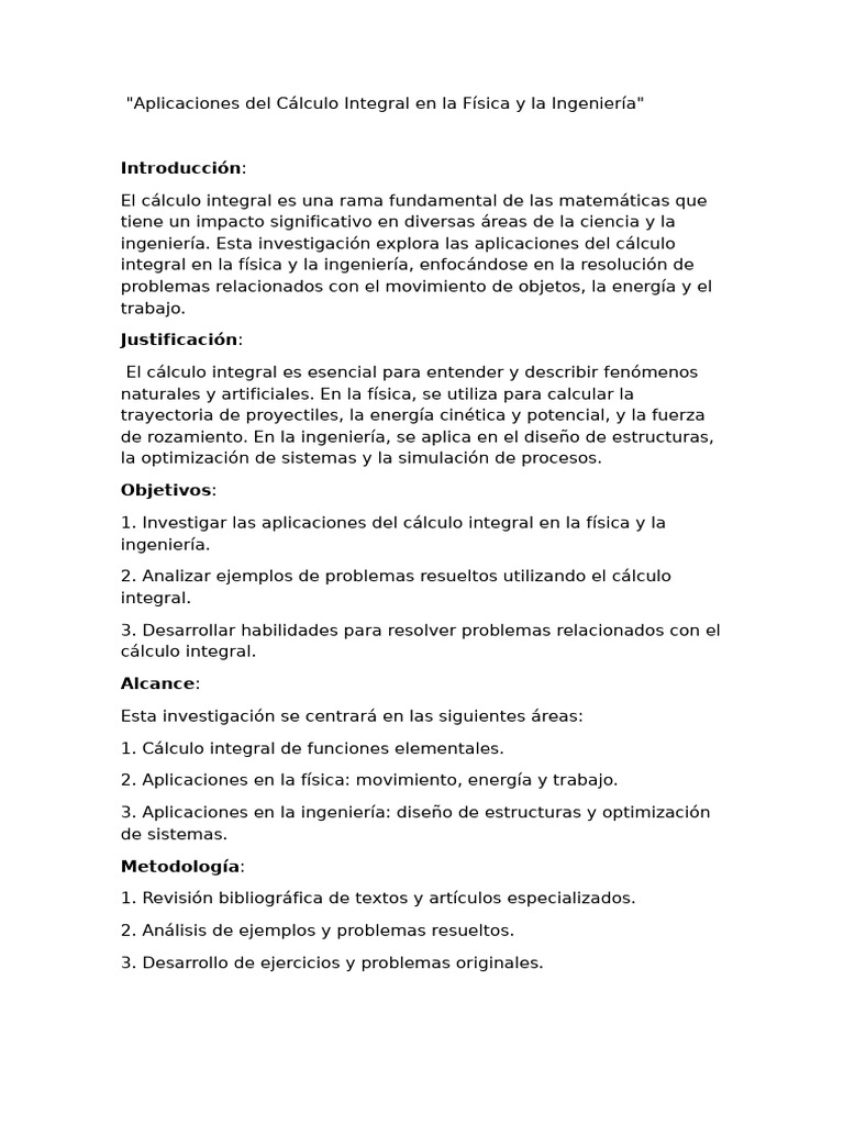 Aplicaciones del Cálculo Integral en Física e Ingeniería | PDF