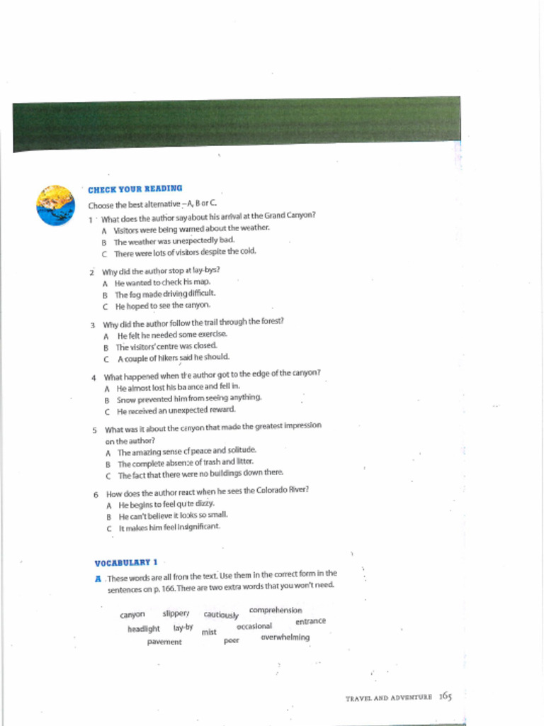 The Grand Canyon - Questions + Word Work | PDF