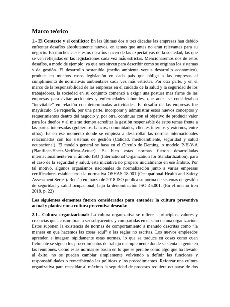 Marco Teórico y Conclusion | PDF | Business | Liderazgo