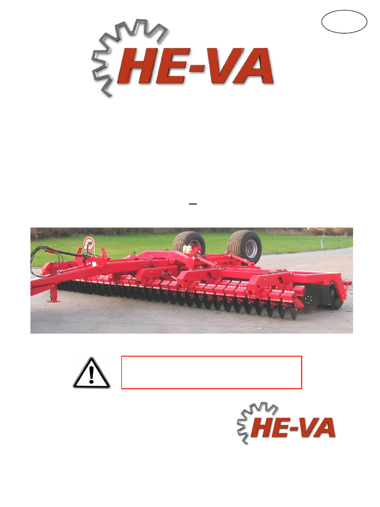 Disc-Roller Operating Instructions | PDF | Tractor | Plough