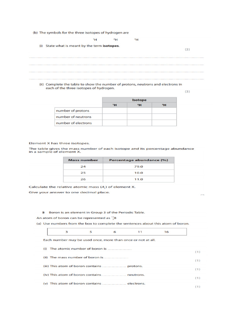 Chemistry Year 9 Assing 1 | PDF