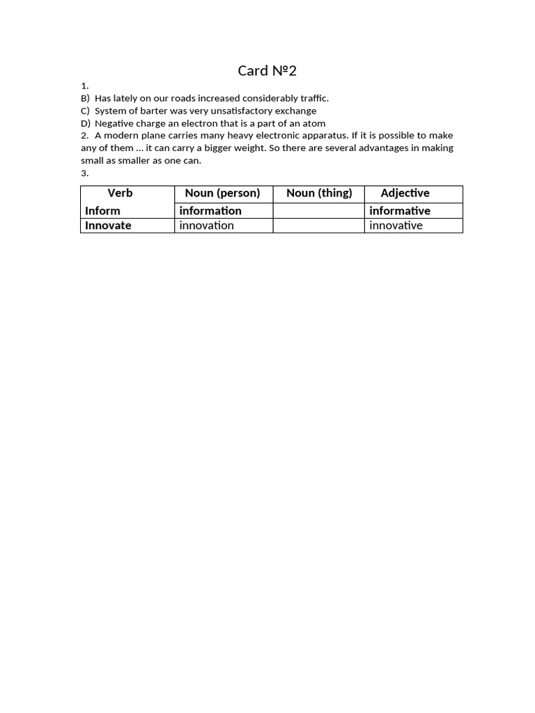 Card 2 | PDF | Science & Mathematics | Technology & Engineering