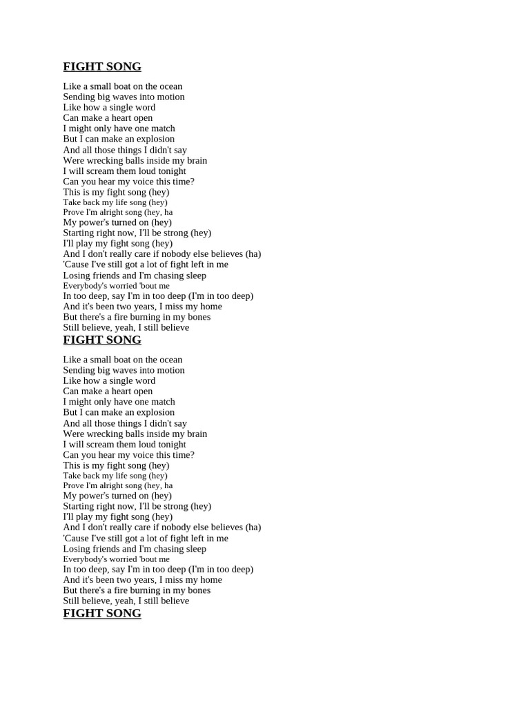 SCR Fight | PDF | Poetry