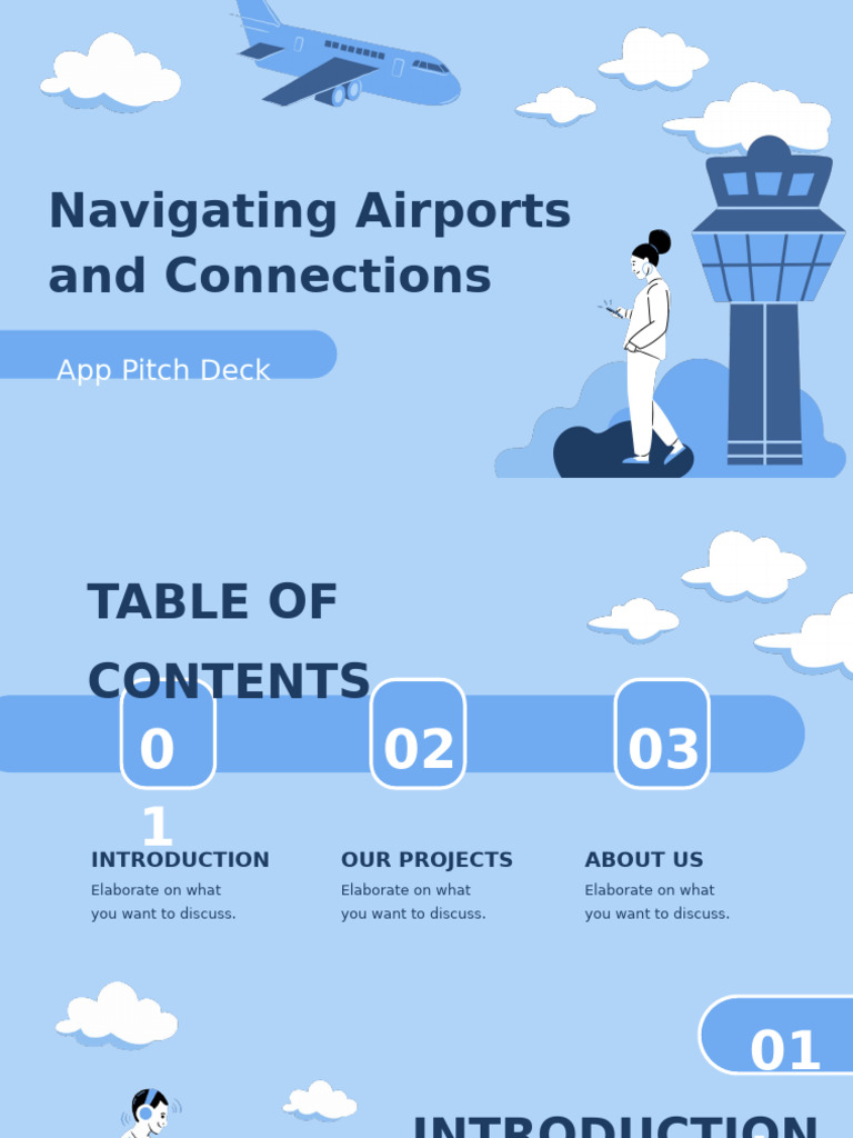 Navigating Airports and Connections App Pitch Deck Presentation | PDF ...