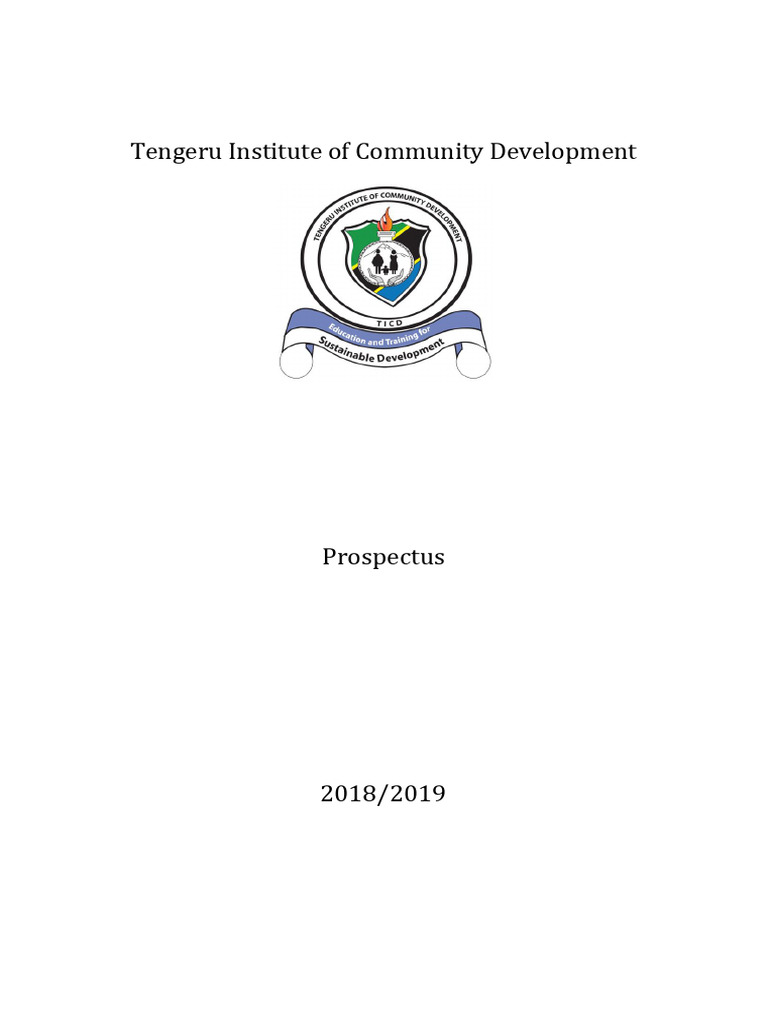 TICD Prospectus for Students | PDF | Academic Degree | Academic Certificate