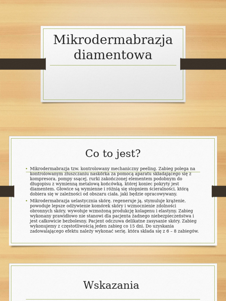 Mikrodermabrazja Diamentowa | PDF